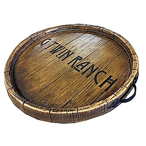 Wine Barrel Serving Tray Personalized