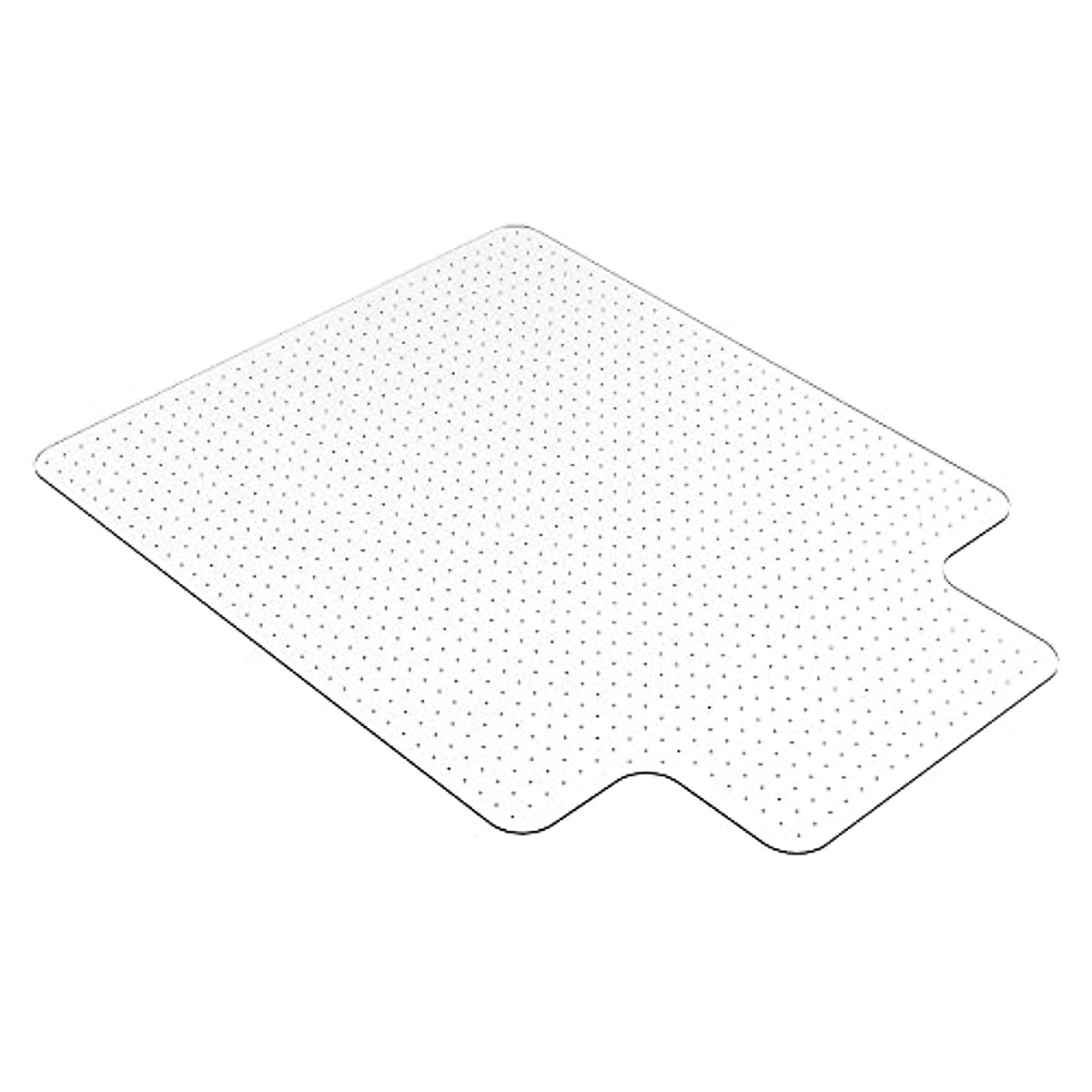 HOMEK Office Chair Mat for Carpeted Floors - Clear Carpet Chair Mat with Lip 48”x 36”x 0.09”