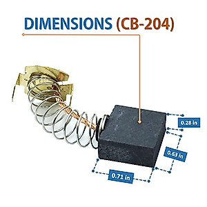 4pcs longlife CB204 Carbon Brush replacement for Makita CB-204, CB-203, CB202, 191944-6, 191953-5, 191957-7, 181051-3, 643200-5 (4 pcs/pack)