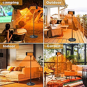 Patio Heater Garage 1500W Heater-Outdoor With 3 Modes Fast Heating, Electric Heaters Wall-Mounted/Standing Height & Angle Adjustable,Tip-Over & Overheat Protection,Garage, Backyard, Camping