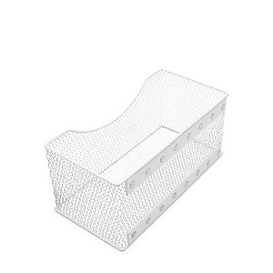 YBM HOME Mesh Magnetic Storage Basket Organizer with Extra Strong Magnets Holds Your Whiteboard and Locker Accessories, Perfect as Marker and Pencil Holder for Office, (16, White)