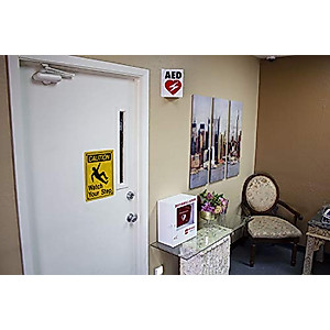 CPR Savers Foldable Panel AED Wall Sign for Business, School, Restaurant, Office or Any Public Place (1)