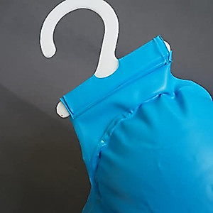 Inflatable Hanger Travel Outdoor Portable Folding Clothes Drying Rack with Hook Outdoor Clothes Hanger Rack Non-Slip Foldable Coat Holder for Home Car Camping Indoor Outdoor