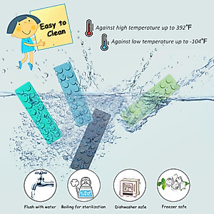 Chew Necklace, Silicone Chew Necklaces for Sensory Kids and Adults, 4 Pack Mouth Fidgets Chewy Necklace Sensory Chew Toys for Boys Girls with Autism Anxiety ADHD, BPA Free