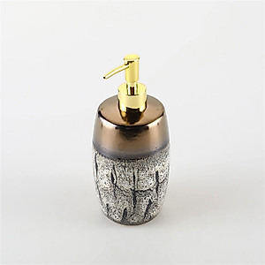 Soap Bottles 550ML Large Capacity Lotion Bottle Vintage Home Multifunctional Press Bottle Ceramic Soap Dispenser Soap Dispenser