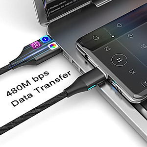 NetDot Gen10 3in1 Nylon Braided Magnetic Charging Cable Fast Charging and Data Transfer for Micro USB and USB C Android Smartphones and i-Product (3.3ft / 3 Pack, Black)