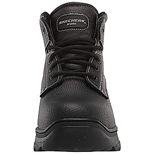 Skechers mens Burgin Congaree Construction Shoe, Black, 10.5 Wide US