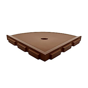 Questech Décor 8 Inch Corner Shower Shelf and 5 Inch Shower Caddy Soap Dish, Metro Lugged Back for New Construction, Mounted Bathroom Shower Organizer, Copper Finish