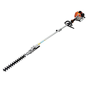 4 in 1 Multi-Functional Trimming Tool, 52CC 2-Cycle Garden Tool System with Gas Pole Saw, Hedge Trimmer, Grass Trimmer, and Brush Cutter