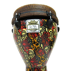 REMO Djembe, MONDO(TM), Key-Tuned, 12" x 24", SKYNDEEP® FIBERSKYN®, Contour Tuning Brackets, Multi-Mask Finish