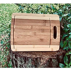 Personalized, engraved Fleur de lis decorative Bamboo chopping board
