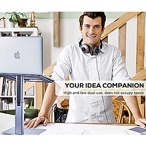 Tall Adjustable Laptop Stand | Sit/Stand & Eye-Level Camera