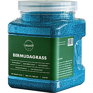 Lawnifi Bermuda Grass Seeds for Lawn, 1.8 lbs Covers 2,000 Sq Ft