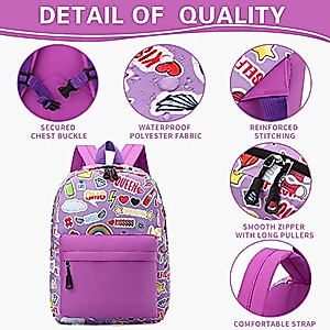 BEFUNIRISE Little Kids Toddler Backpacks for Boys and Girls Preschool Backpack With Chest Strap (Queen)