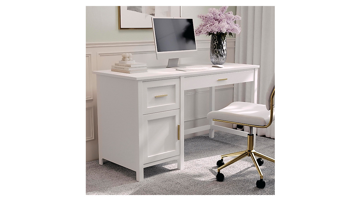 Martha Stewart Hutton Shaker Desk for Elegant Offices