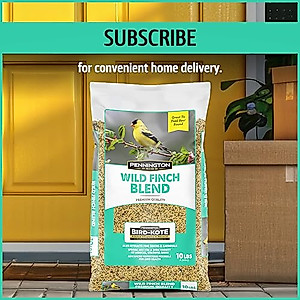 Pennington Pride Wild Finch Blend, Wild Bird Seed for Outside Feeders, Special Mix for a Variety of Musical & Colorful Birds, Great to Feed Year-Round, 10-lb. Bag