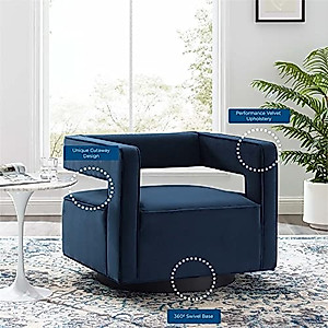 Modway Booth armchairs, Midnight Blue 31 x 29.5 x 26.5
