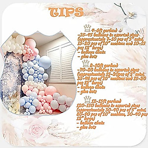 Gender Reveal Balloon Garland Arch Kit, SCMDOTI Gender Reveal Decorations Kit with Double Stuffed Pink and Blue, Nude,White Balloon Garland for Gender Reveal Party Supplies, Baby Shower Decoration