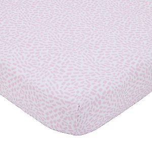 NoJo Little Love Pink, Aqua, Grey and Rose Bubble Dot - 3 Piece Crib Bedding Set - Comforter, Fitted Crib Sheet and Dust Ruffle