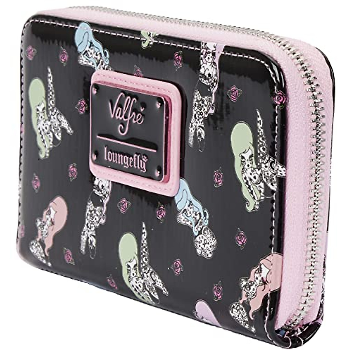 Loungefly Women's Valfre Tattoo Allover Print Zip-Around Wallet