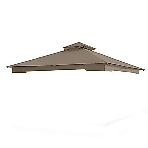 Garden Winds Replacement Canopy for Garden Treasures Geo 10ft Gazebo - Riplock 350 - Nutmeg