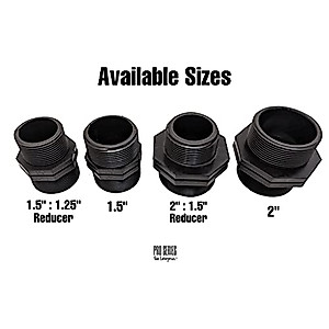 Van Enterprises Male Nipple Fitting Adapter - Octagon - MNPT - SCHEDULE 80 (2" to 1.5" Reducer)