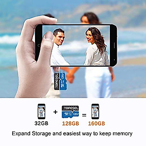 TOPESEL 128GB Micro SD Card SDXC Memory Cards UHS-I TF Card Class 10 for Camera/Phone/Galaxy/Drone/Dash Cam/GOPRO/Tablet/PC/Computer(1 Pack U1 128GB)