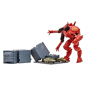 Pacific Rim McFarlane Toys Crimson Typhoon (Jaeger) 4" Scale Figure Playset with Comic
