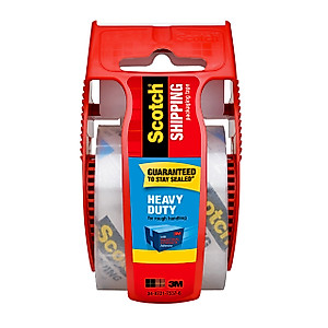 Scotch Heavy Duty Shipping Packaging Tape, 1.88 Inches x 54.6 Yards, 8 Rolls (3850-8), 436YD (400 m)
