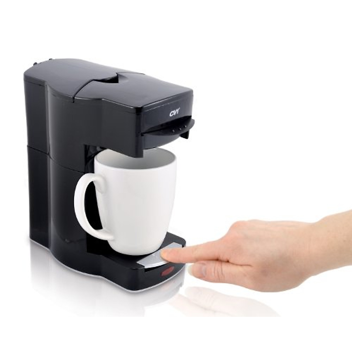 Café Valet Black Single Serve Coffee Brewer, Exclusively for use with Café Valet Coffee Packs