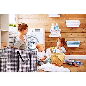 Heavy Duty Jumbo Moving Bags, 168L Oversize Organizer Storage Bags With Durable Zippers for Clothes Comforter Pillow, Water-proof Totes for Carrying Camping Bedding (Set of 4) Red