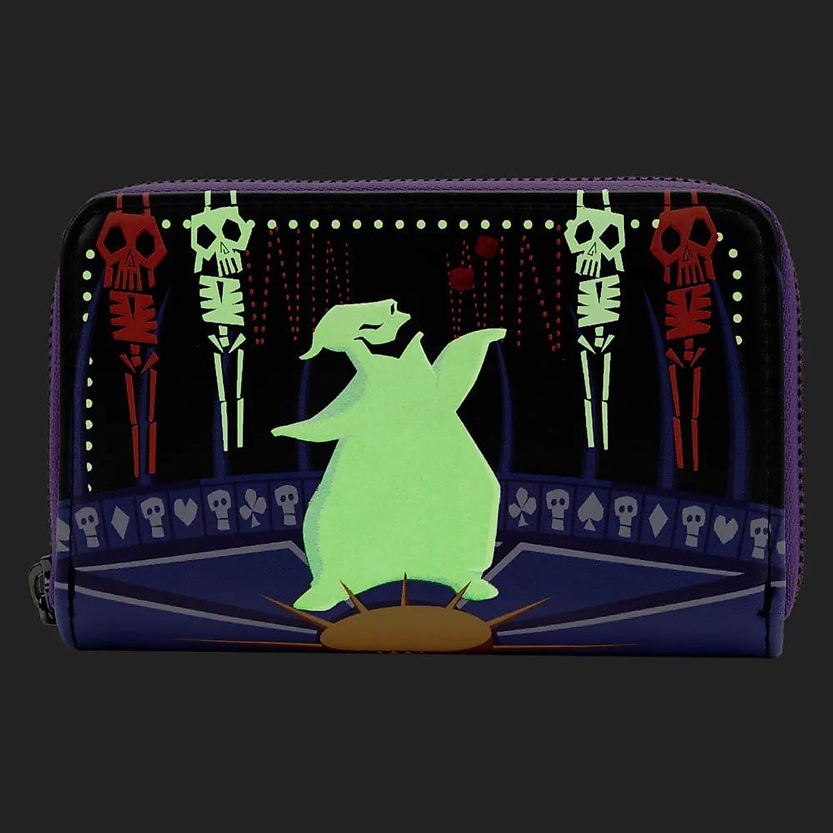 Loungefly Nightmare Before Christmas Oogie Boogie Glow Zip Around Wallet