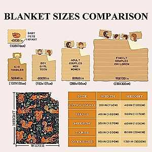 Squirrels Blanket Gift for Girl Women Blanket Super Soft Cozy Warm Throw for Couch Bed Sofa Office Decor All Season 50 * 40" S for Kid