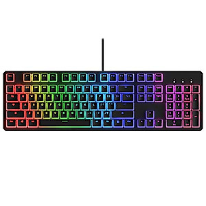 TECWARE PBT Keycaps, Double-Shot PBT Keycap Set, for Mechanical Keyboards, Full 111 Keys Set, OEM Profile, English (US, ANSI) (Pudding Black)