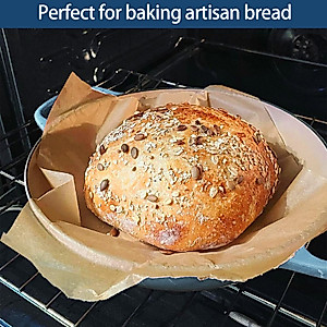 AILIBOO 3 Quart Enamel Cast Iron Dutch Oven Pot with Lid-Versatile dutch oven, excellent for stovetop cooking and baking various recipes-Oven Safe up to 500° For on Stovetop-Gradient Blue