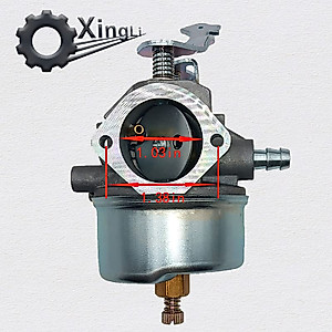 XingLi 632424 Carburetor fits for Tecumseh Carburetor Fits Specific Lawn & Garden 631533 631564 HH100 HH120 4-Cycle Horizontal Carb