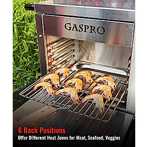GASPRO Multi-Tasking Propane Infrared Outdoor Cooking Master, XL Steakhouse & Cast-Iron Griddle 2-in-1, Dustproof Foldable Panel