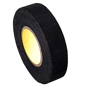 Wiring Harness Cloth Tape,MoreChioce Car Waterproof Tape Noise Reduction Car Wiring Harness Tape Electrical Insulation Tape Heat-Resistant Adhesive for Car Motorcycle 25m x 3cm,Black