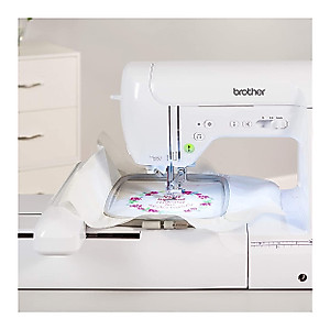 Brother SE1900 Sewing and Embroidery Machine, 138 Designs, 240 Built-in Stitches, Computerized, 5" x 7" Hoop Area, 3.2" LCD Touchscreen Display, 8 Included Feet
