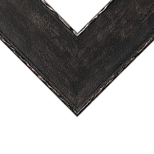 Craig Frames Starlight, 12x18 Picture Frame Matted for a 10x13 Photo, Noir Black