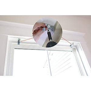 2pcs Mounting L Bracket and wingnut for Woven Wood or Bamboo Shade Universal Design for Inside, Ceiling or Wall Mount Roman Fold Shade