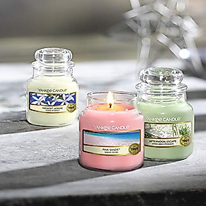 Yankee Candle Small Jar Scented Candle, Midnight Jasmine, Up to 30 Hours Burn Time, Glass, White