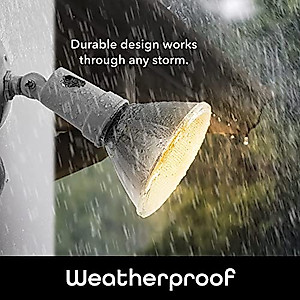 Geeni LUX Smart Floodlight, White – Outdoor 2700K-6500K Dimmable LED Bulb, E26, PAR38, 11W, 1000 Lumens – No Hub Works with Amazon Alexa, Google Assistant, Requires 2.4 GHz Wi-Fi