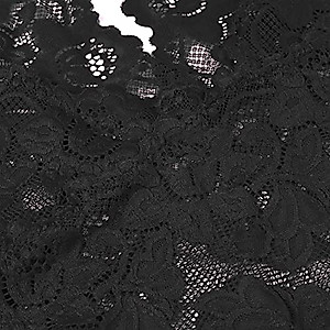 Gladiolus Women Lingerie One Piece Bodysuit Teddy Outfits Black M