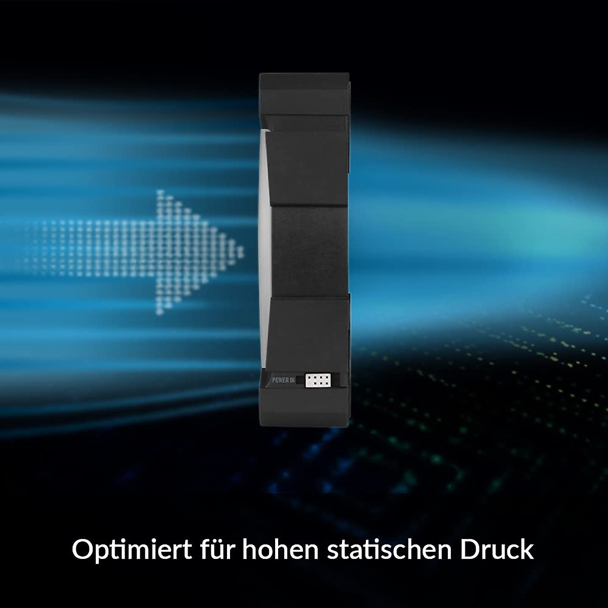 ARCTIC BioniX P120 A-RGB - PC Fan, 120mm Case Fan, Pressure-Optimised Fan with A-RGB, PWM, Cooler, Fluid Dynamic Bearing, 400-2300 RPM - Black