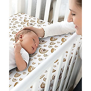 Babebay 2 Pack Crib Sheets and 2 Pack Changing Pad Cover Bundle