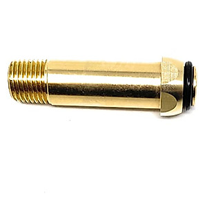Soft Nose POL Propane Gas Tank Adapter Plug with FULL Flow x 1/4 inch Male NPT fitting includes adapter for 3/8 inch Male Flare [910-514] w/O-ring for Brass Nipple to Open Safety Valve