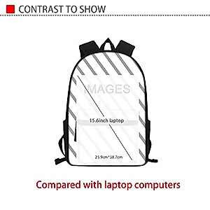 Freewander Multi-Compartment 15" Laptop Bag, Lightweight Portable Backpack, Adjustable Shoulder Straps, with Side Water Bottle Pockets, Creative Brown Cartoon Red Mushroom Print