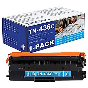 Indi 1 Pack TN436C TN-436C TN436 TN-436 Cyan Extra High Yield Toner Cartridge Replacement for Brother MFC-L8900CDW L9570CDW L8610CDW HL-L9310CDWT L8260CDW L8360CDWT Printer.