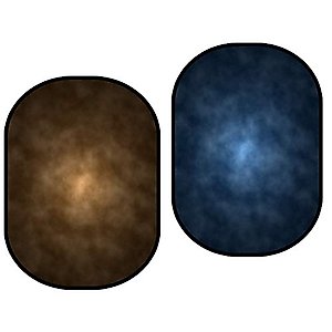 Kate Dark Blue Collapsible Backdrop for Photography Brown Pop Up Photo Backdrops Portable Folding Background for Portrait, Live Streaming, 5x6.5ft
